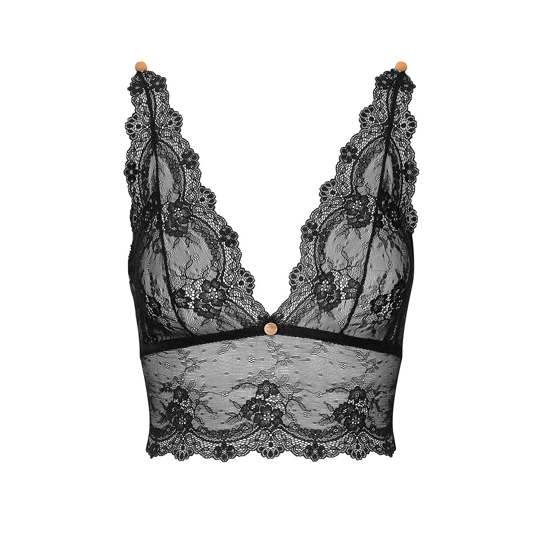 CADOLLE - GRACE BLACK LACE BRA – zouzoustore.com